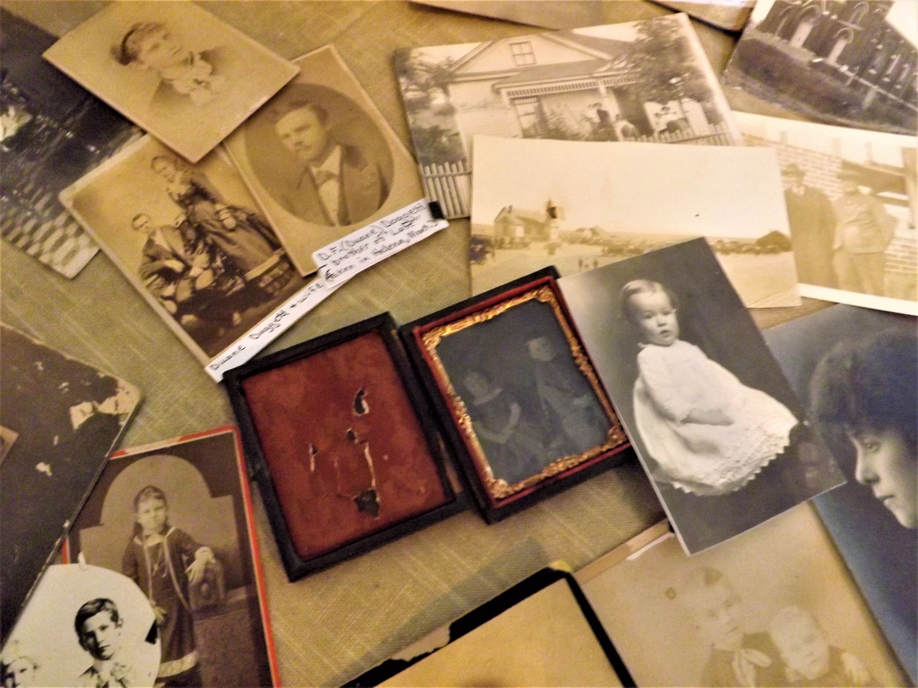 Nice Lot of Antique Family Photographs CDV, Ferrotype, Postcards From a ...