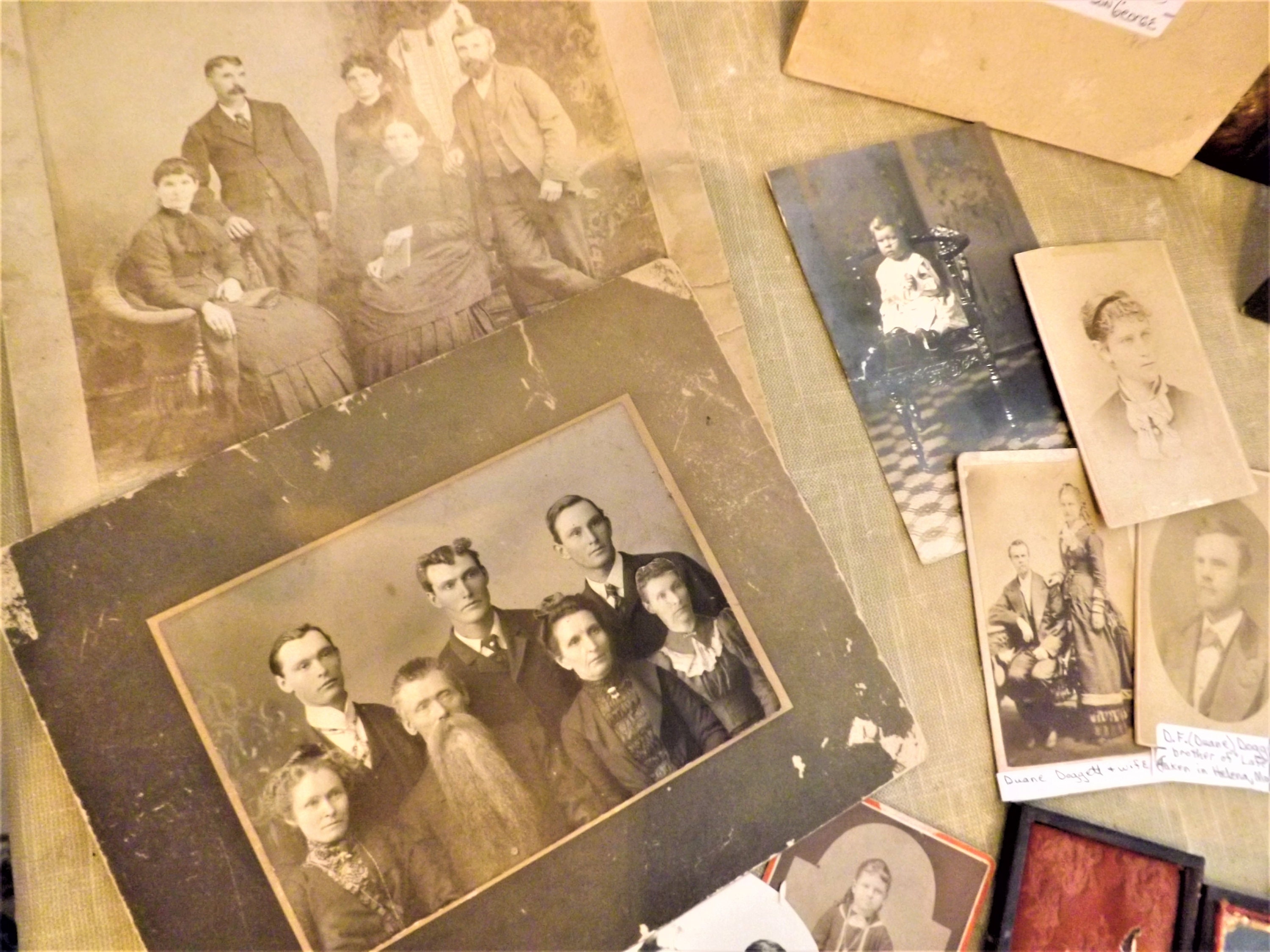 Nice Lot of Antique Family Photographs CDV, Ferrotype, Postcards From a ...