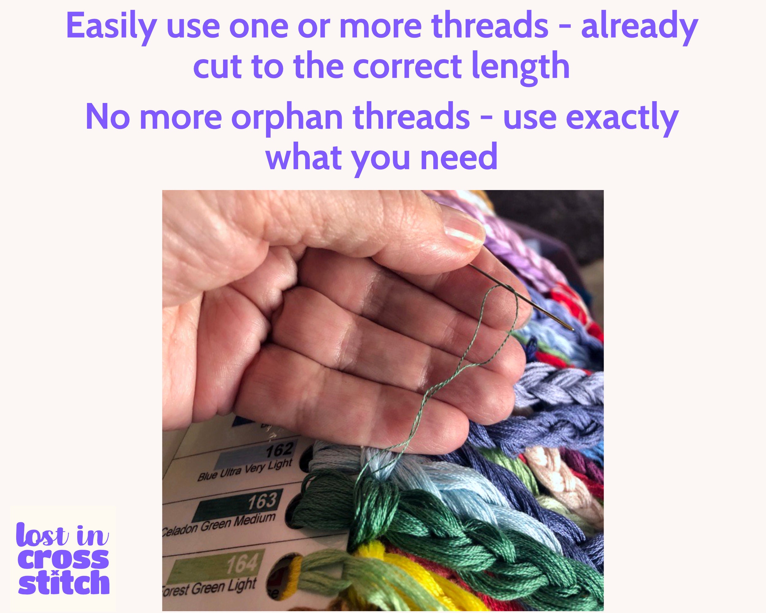 DMC Floss Organizer Thread Card for Cross Stitchers and Embroiderers ...