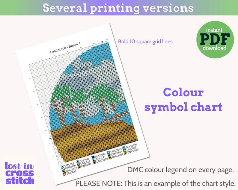 Colourful Serif Alphabet Cross Stitch PDF Pattern Instant Download ... Colourful Serif Alphabet Cross Stitch PDF Pattern Instant Download ...