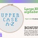 Large Caps Alphabet Cross Stitch PDF Pattern Instant Download Small and ...