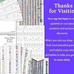 DMC Floss Inventory Tracker Mini Book for Cross Stitchers to Organize ...