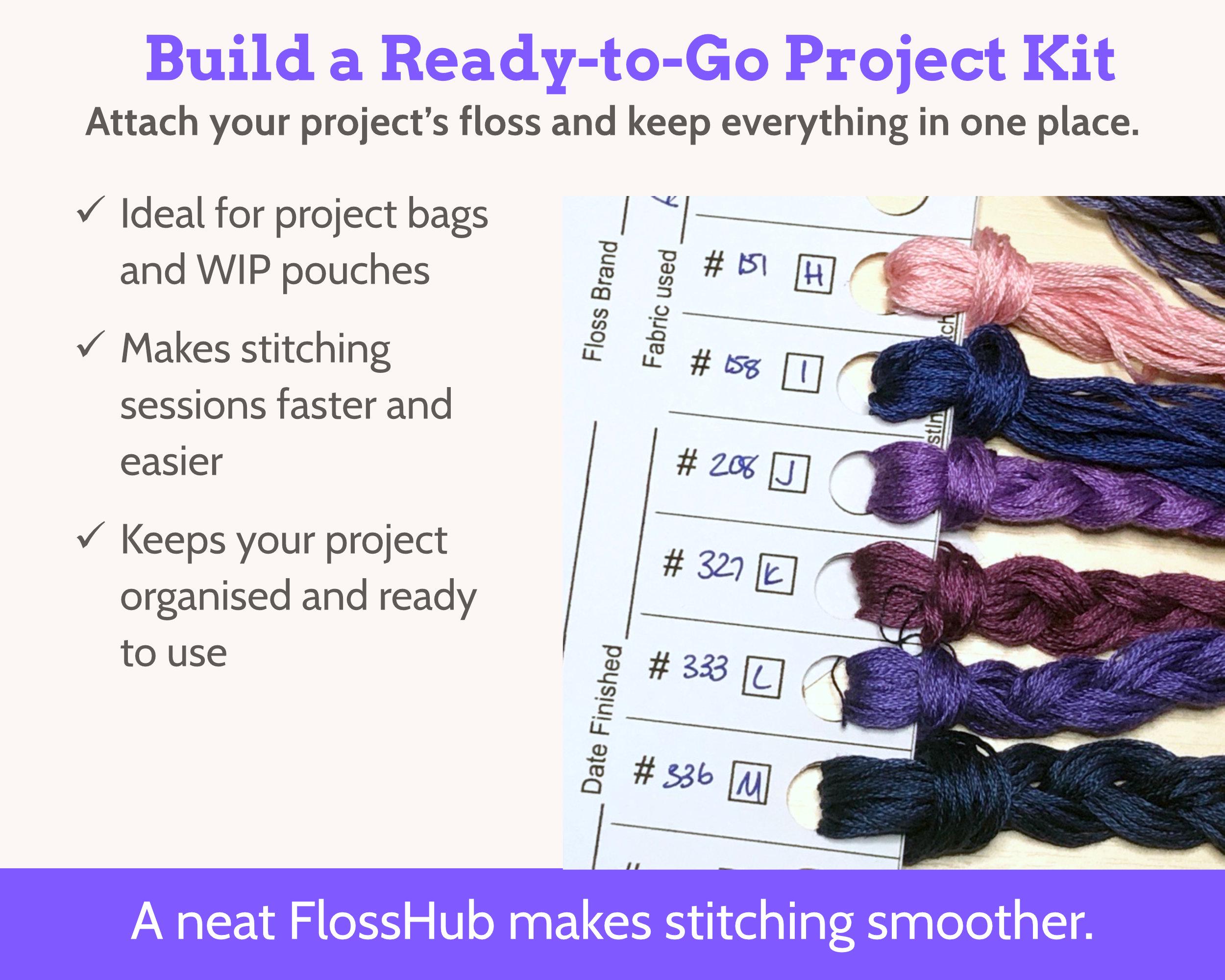 Printable Floss Organizer Cards for Cross Stitch and Embroidery ...