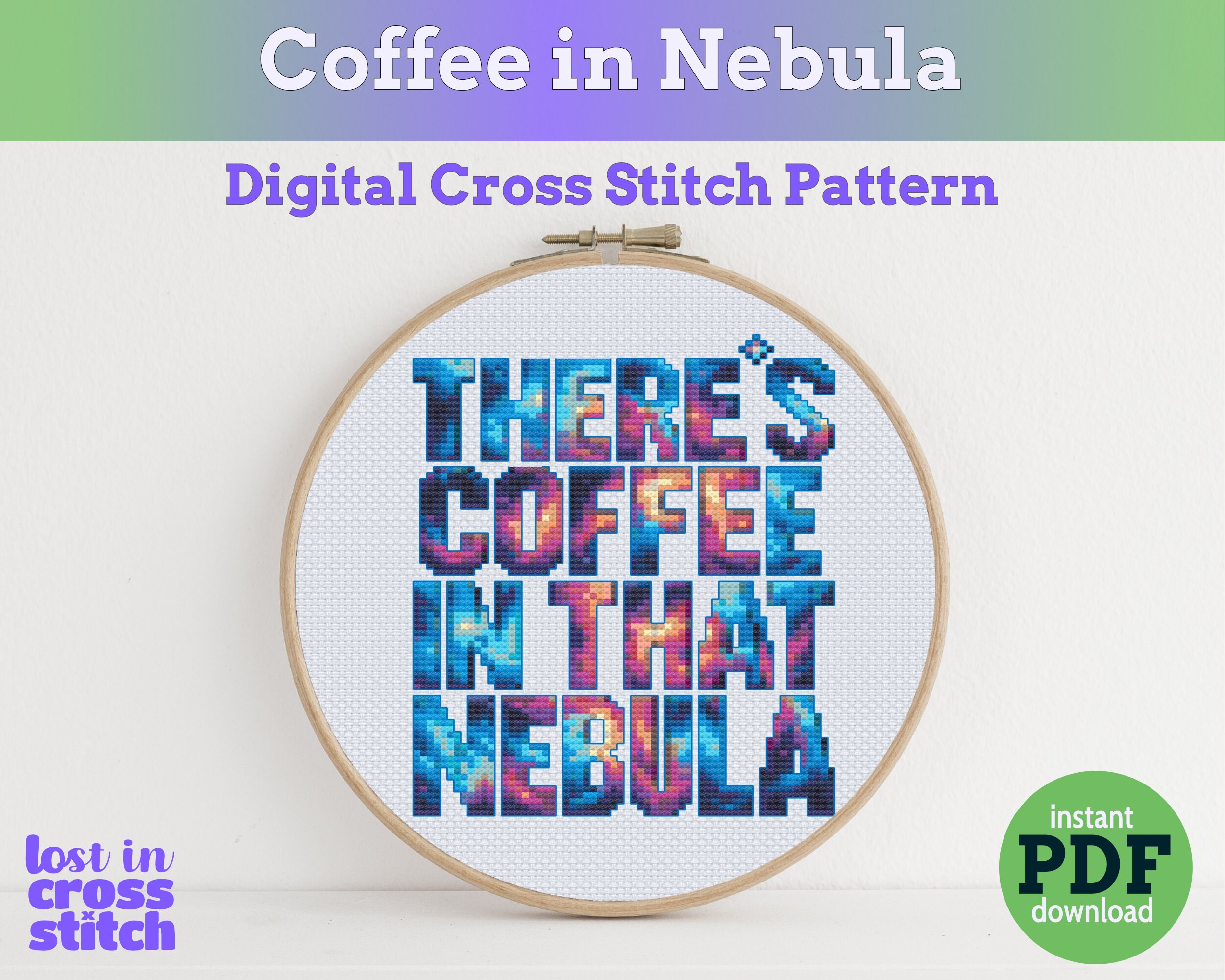 Captain Janeway Quote Cross Stitch Pattern 'coffee in That Nebula ...