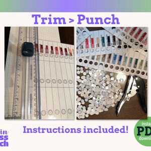 DMC Floss Organizer Thread Card for Cross Stitchers and Embroiderers ...