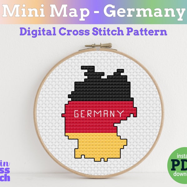 Germany Cross Stitch - Etsy