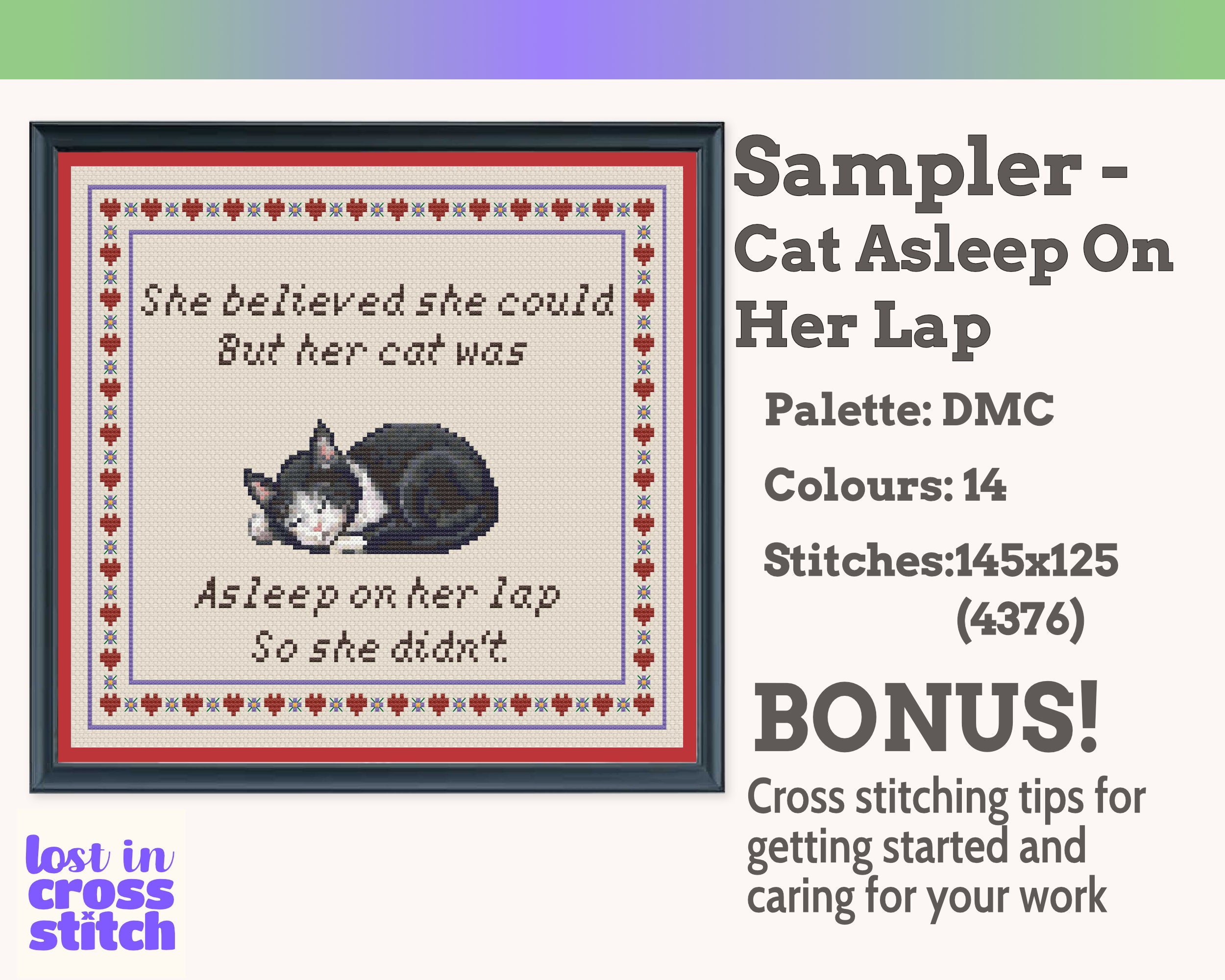 She Believed She Could Cross Stitch Pattern Beginner Friendly Instant ...