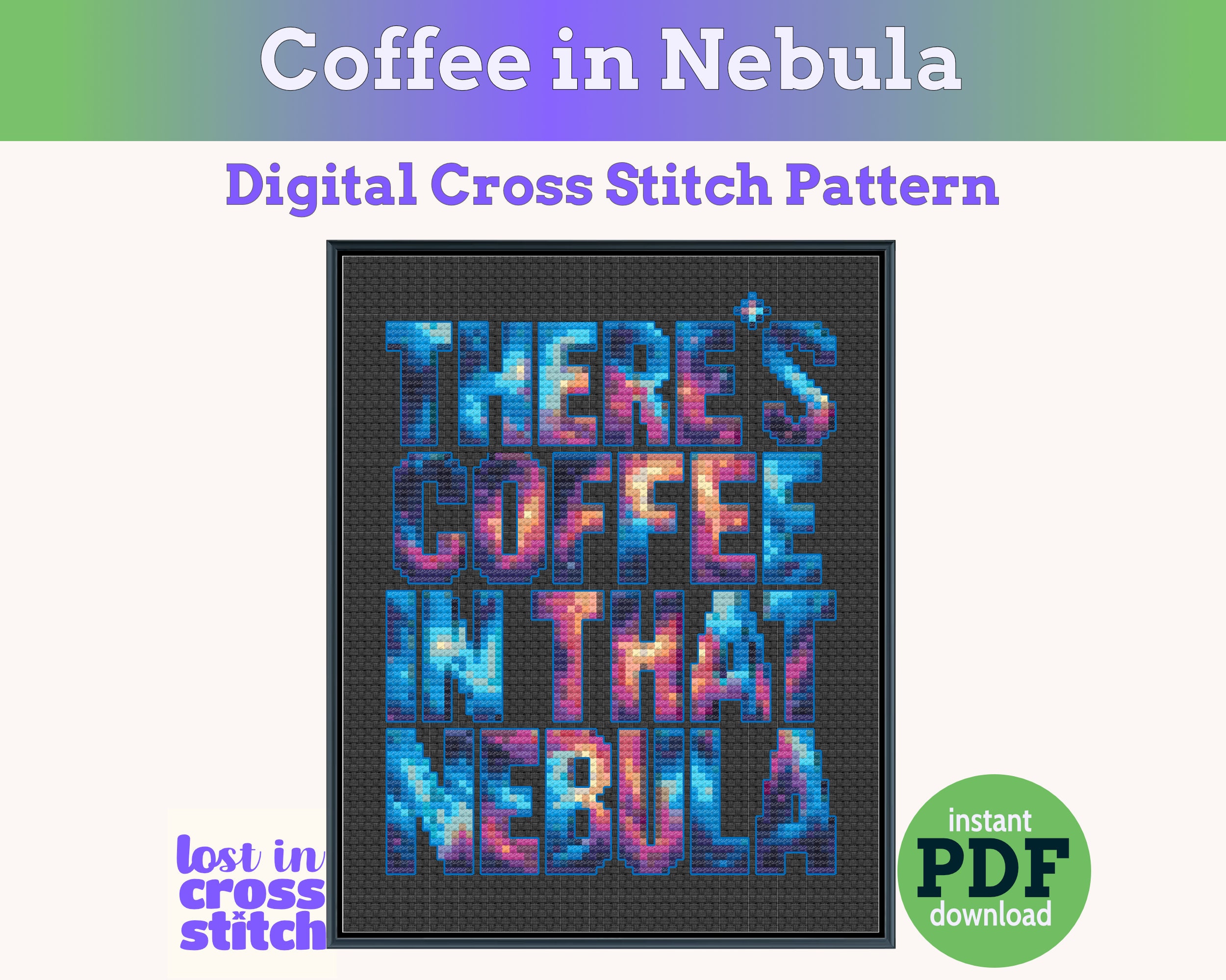 Captain Janeway Quote Cross Stitch Pattern 'coffee in That Nebula ...