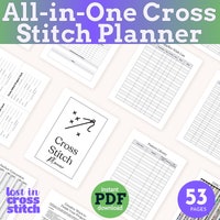 A5 Paper Cross Stitch Project Planner Template, Cross Stitch Journal ...