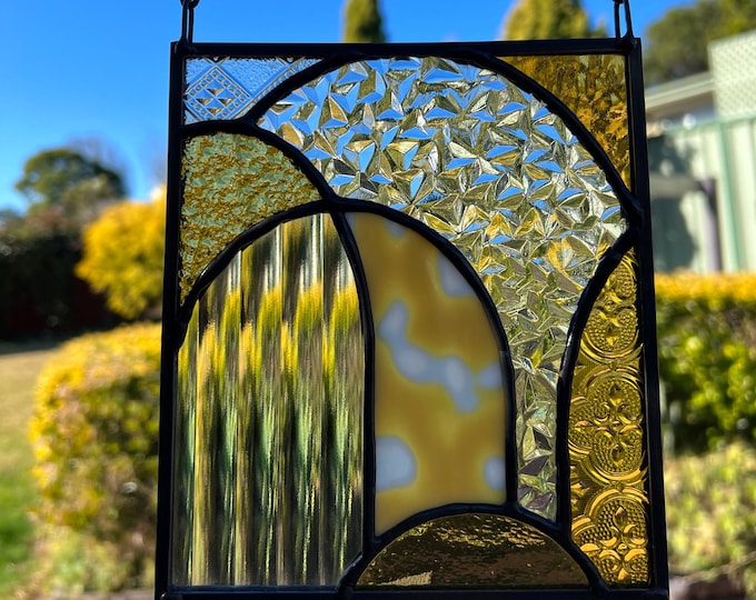 Australian Christmas Decorations. Stained Glass Gum Leaves in Green ...