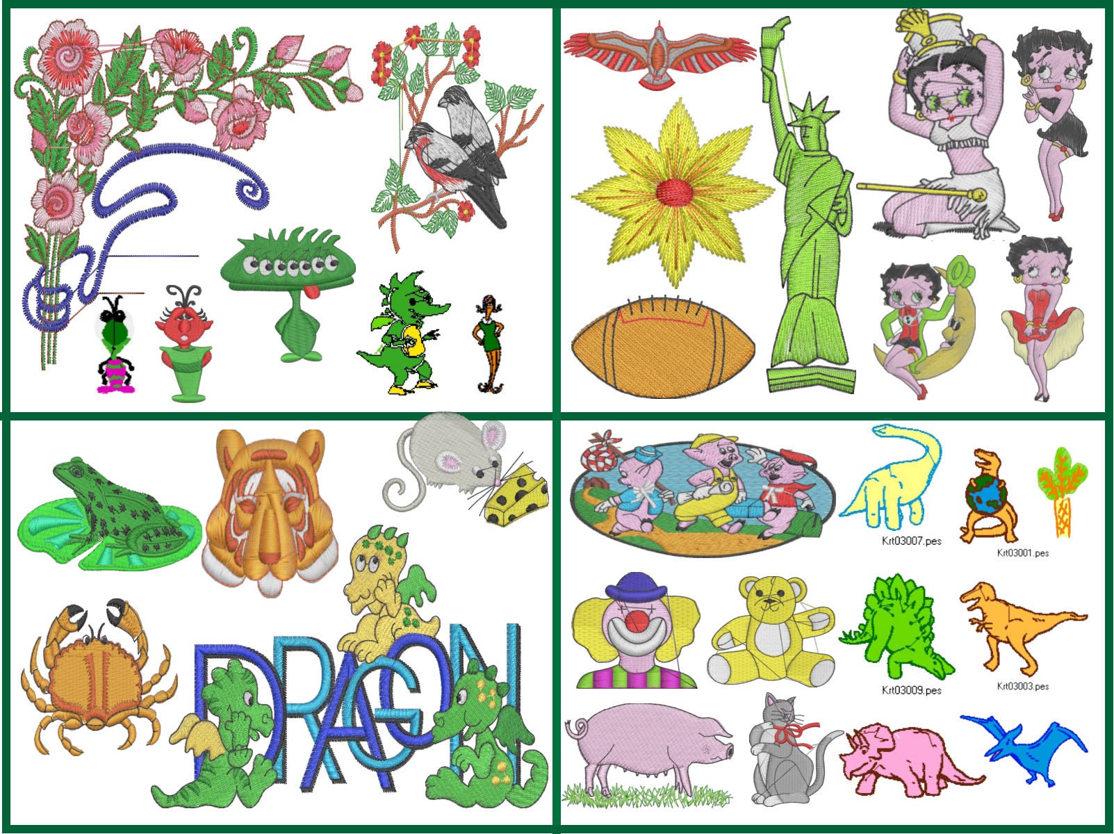160,000 HUSQVARNA VIKING Machine Embroidery Designs Collection: HUS ...