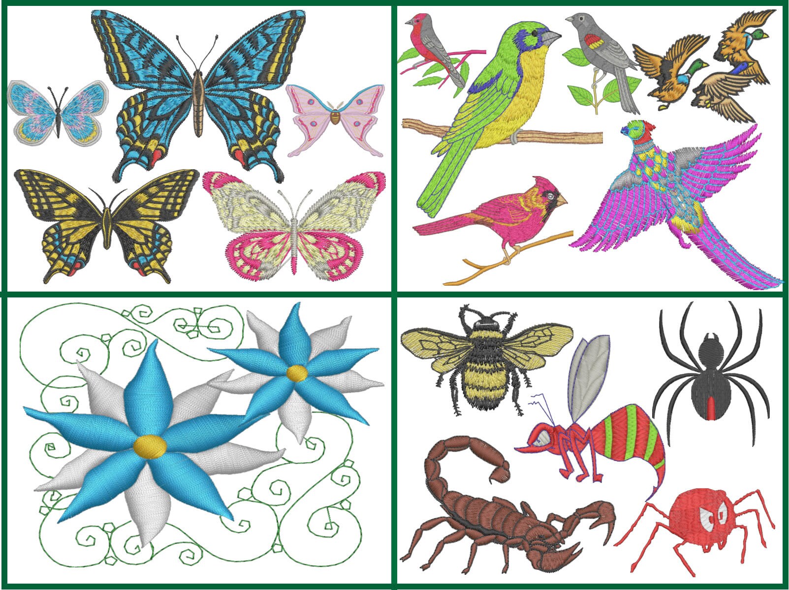 160,000 HUSQVARNA VIKING Machine Embroidery Designs Collection: HUS ...