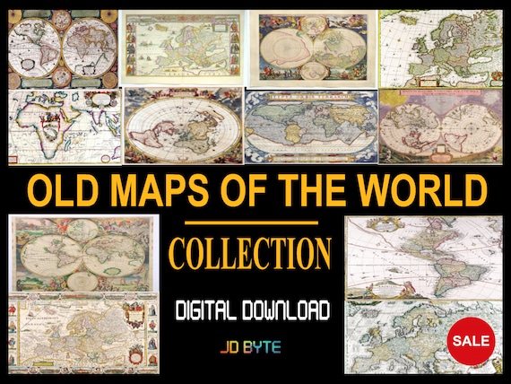 110 Ancient Rare Maps of the World Collection - Etsy Australia
