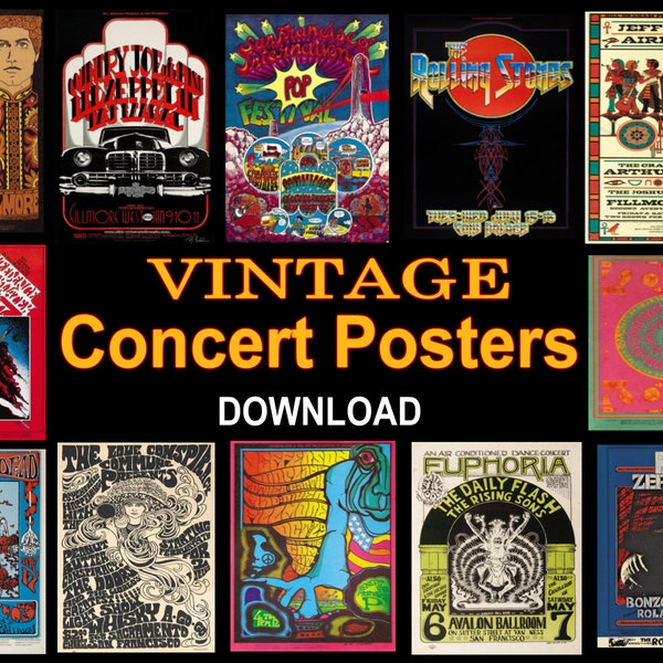 Concert Posters - Etsy
