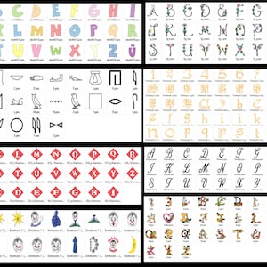 15,000 BROTHER Embroidery Fonts Collection: PES Format (download) - Etsy