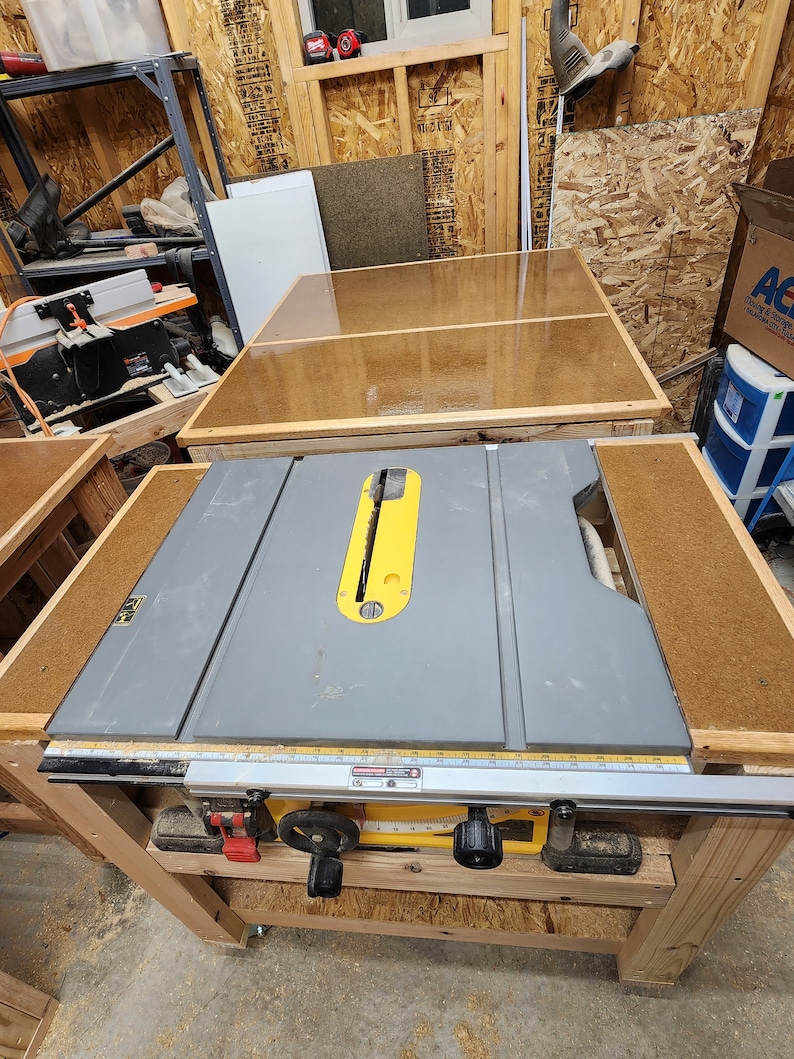 Woodworking Workbench Plans Built in Table Saw Dewalt - Etsy