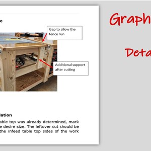 Woodworking Workbench With Built in Table Saw Build Plans - Guide to ...