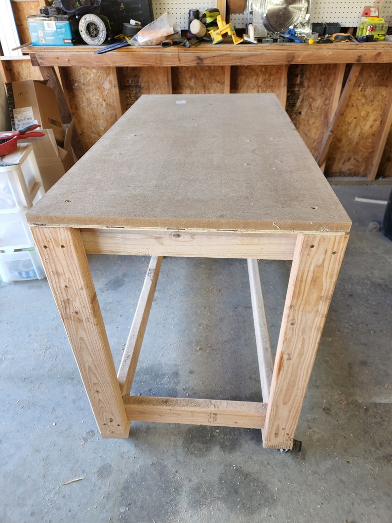 The Simple Workbench 2x4 Ft Build Plans - Etsy