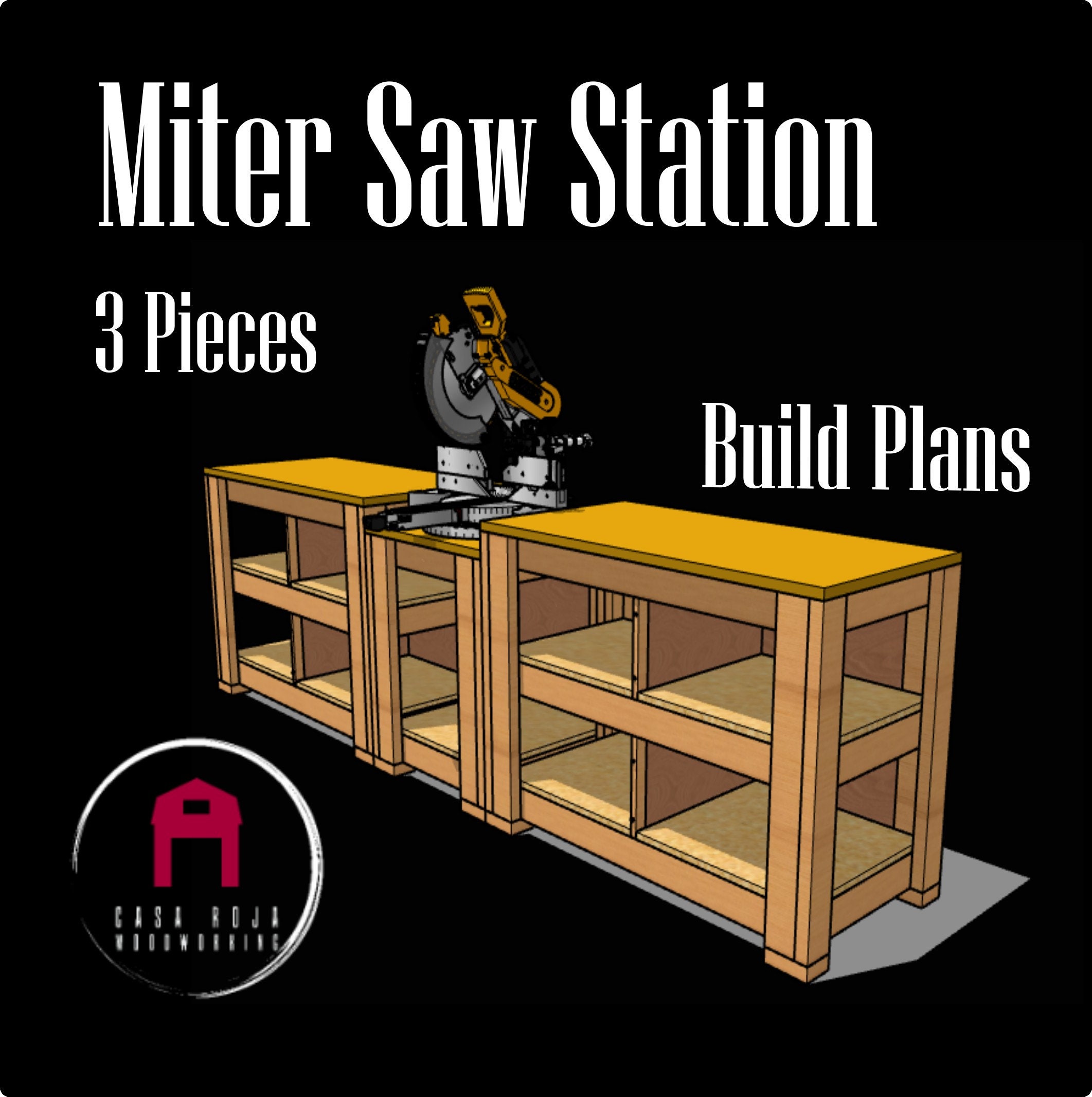 Workshop Build Plans: Workbench, Lumber Cart & Miter Saw Station ...