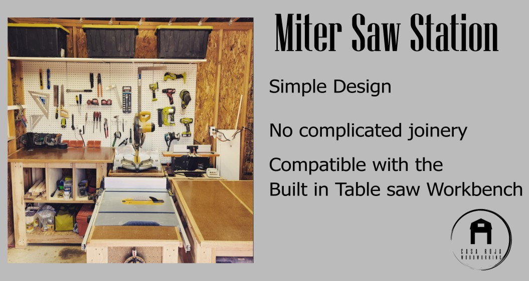 Woodworking Miter Saw Station, Build Plans - Etsy
