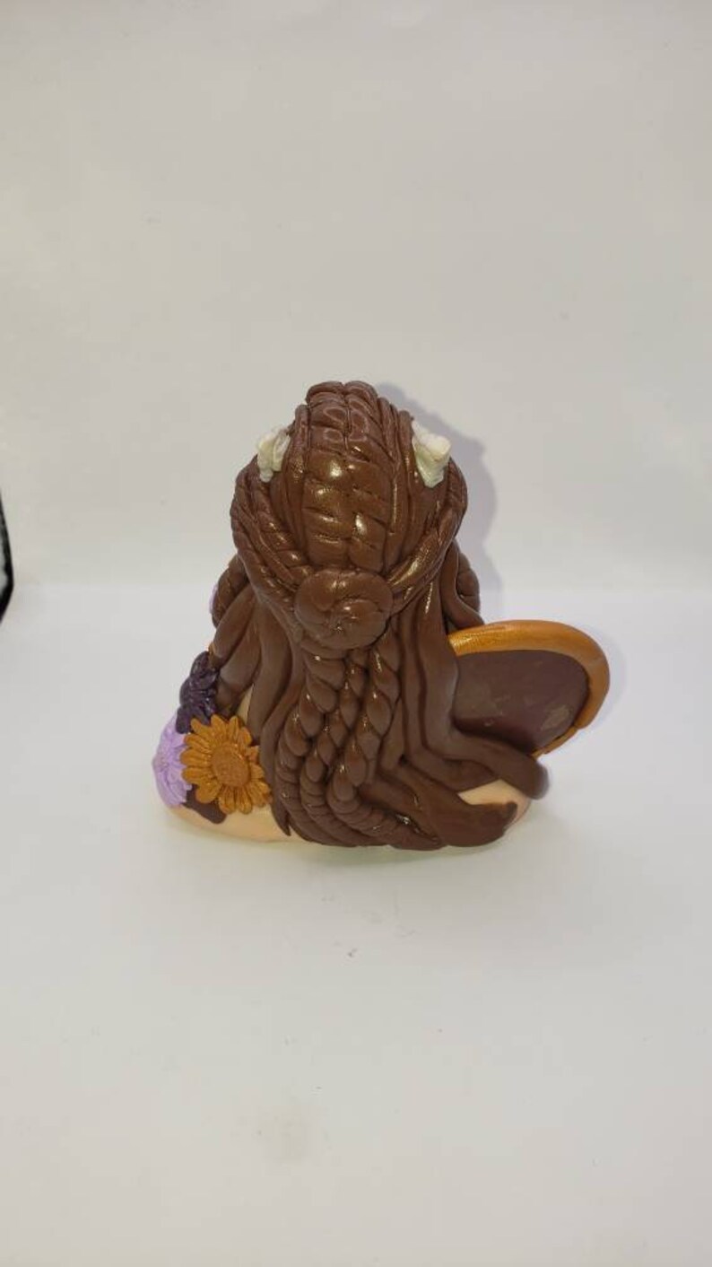 Freya Norse Goddess Brown Hair Amethyst Rune and Holding - Etsy