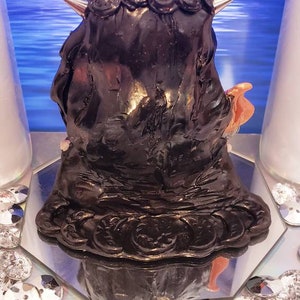 Hecate Triple Moon Goddess Crystal Statue Polymer Clay Figurine Doll ...