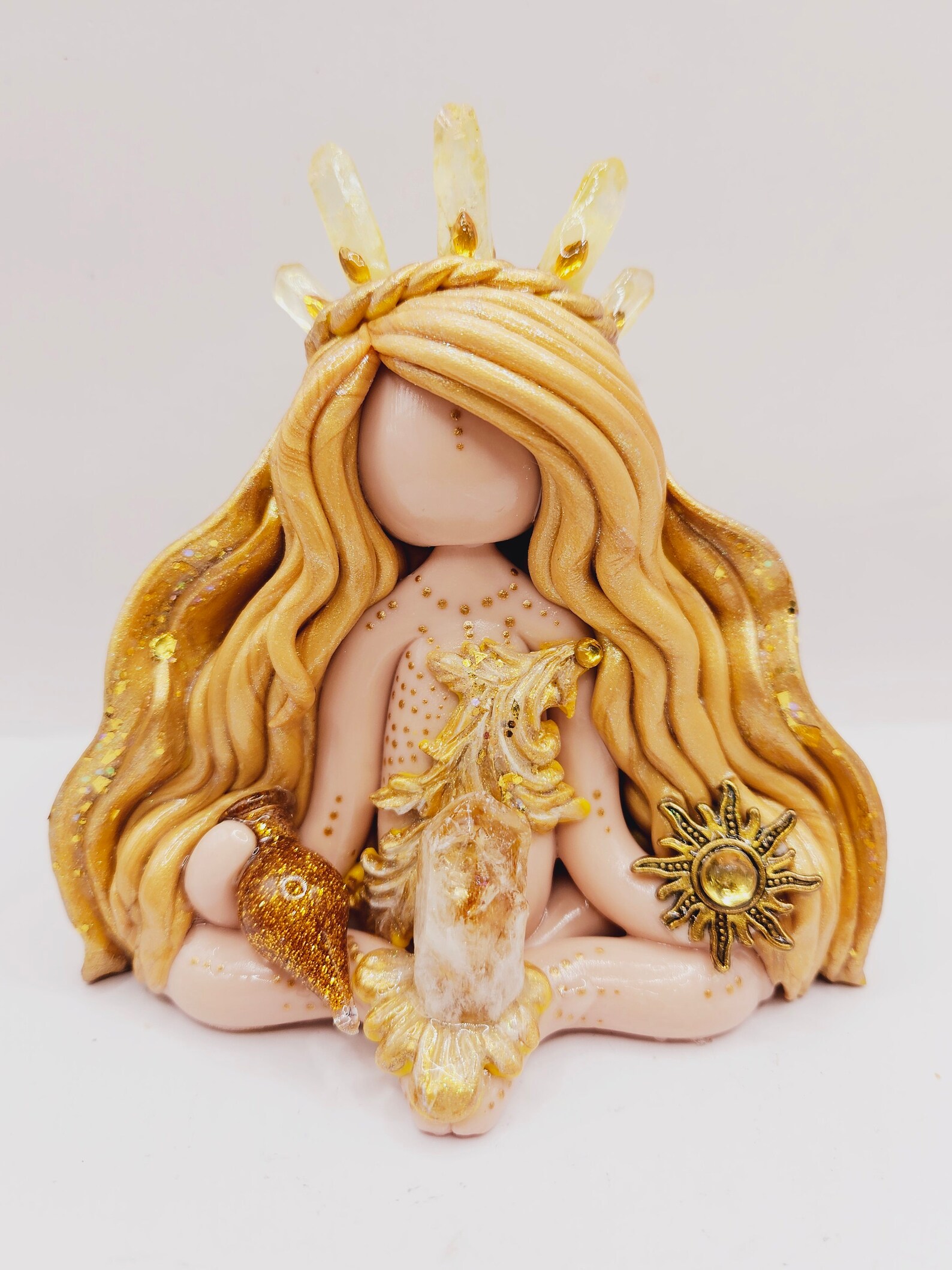 Hemera Goddess of the Day Holding Liquid Sunshine and Sun Pendent and ...