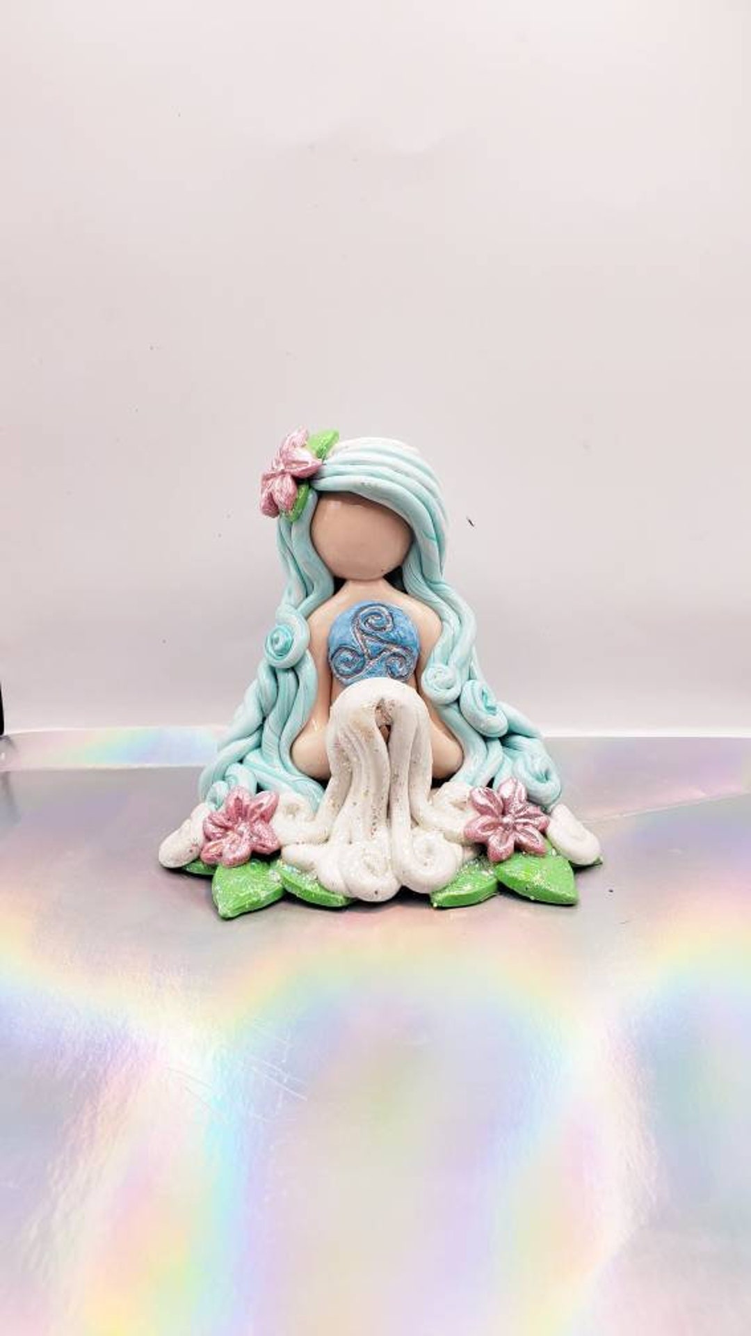 Danu Celtic Mother and River Goddess Crystal Statue Clay - Etsy