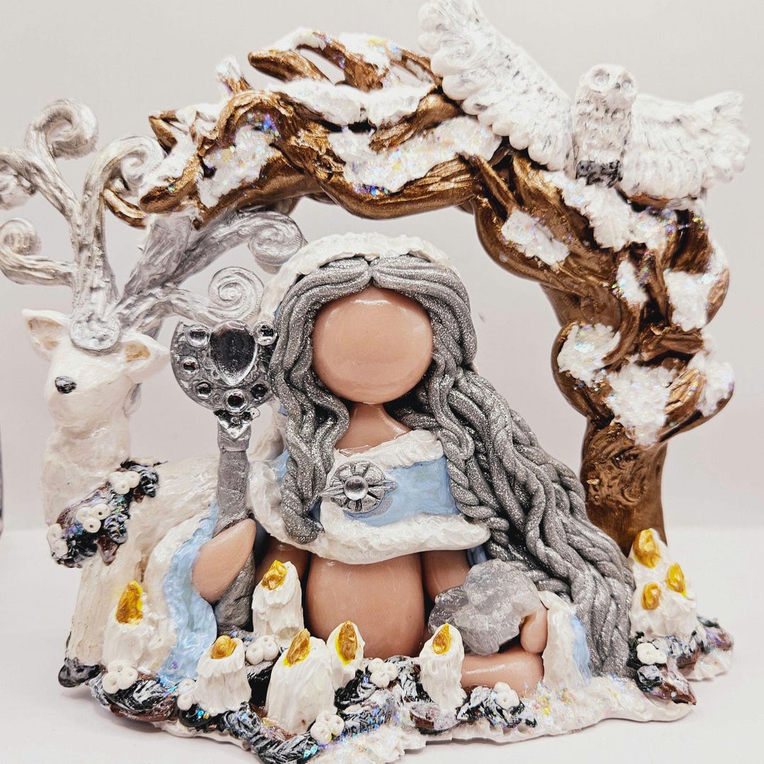 Cailleach Goddess of Winter, Cold and Wind Celtic Crystal Goddess ...