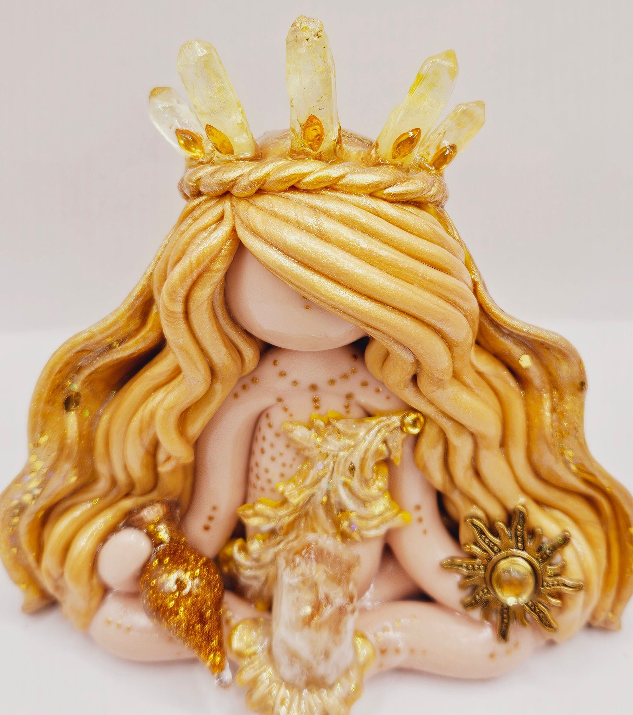 Hemera Goddess of the Day Holding Liquid Sunshine and Sun Pendent and ...