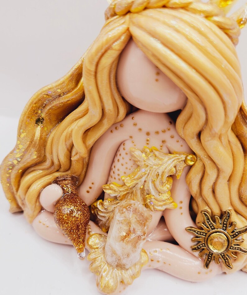 Hemera Goddess of the Day Holding Liquid Sunshine and Sun Pendent and ...