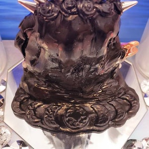 Hecate Triple Moon Goddess Crystal Statue Polymer Clay Figurine Doll ...