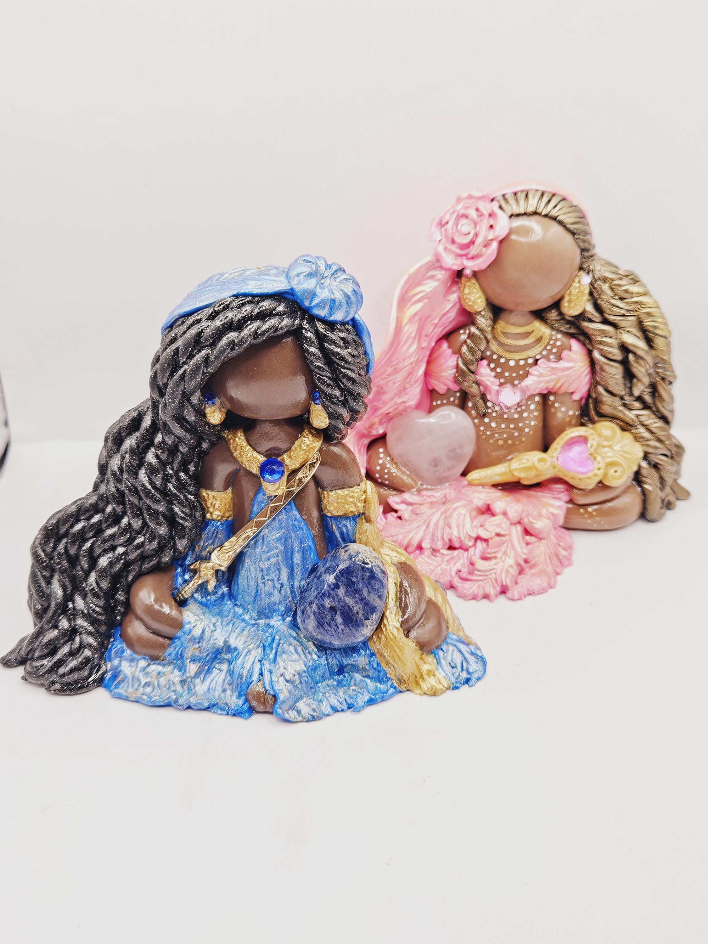 Handmade Erzulie Dantor Sculpture | Haitian Vodou Goddess of Love ...