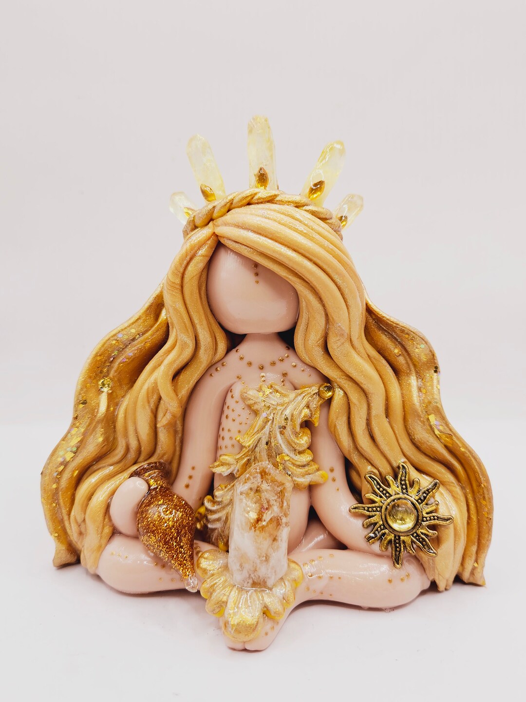 Hemera Goddess of the Day Holding Liquid Sunshine and Sun Pendent and ...