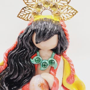 Amaturasu Japanese Sun Goddess Crystal Statue Clay Figurine Doll ...