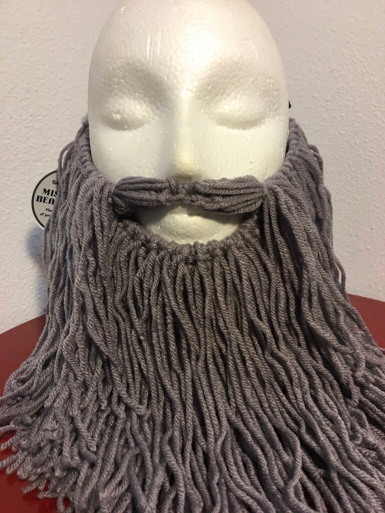 Gray Medium Yarn Beard - Etsy