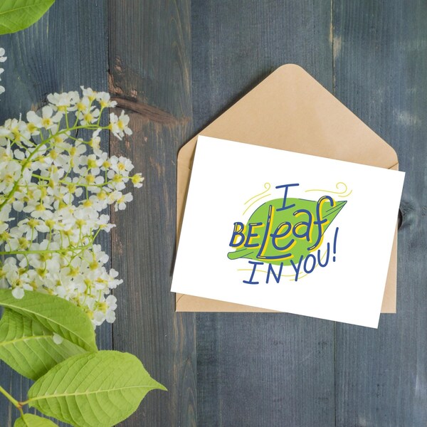 I Believe in You Printable Cards - Etsy