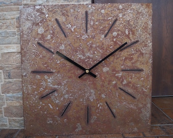 Metal Rusty Wall Clock, Decor Art, Rustic Clock Gift, Steampunk Steel ...