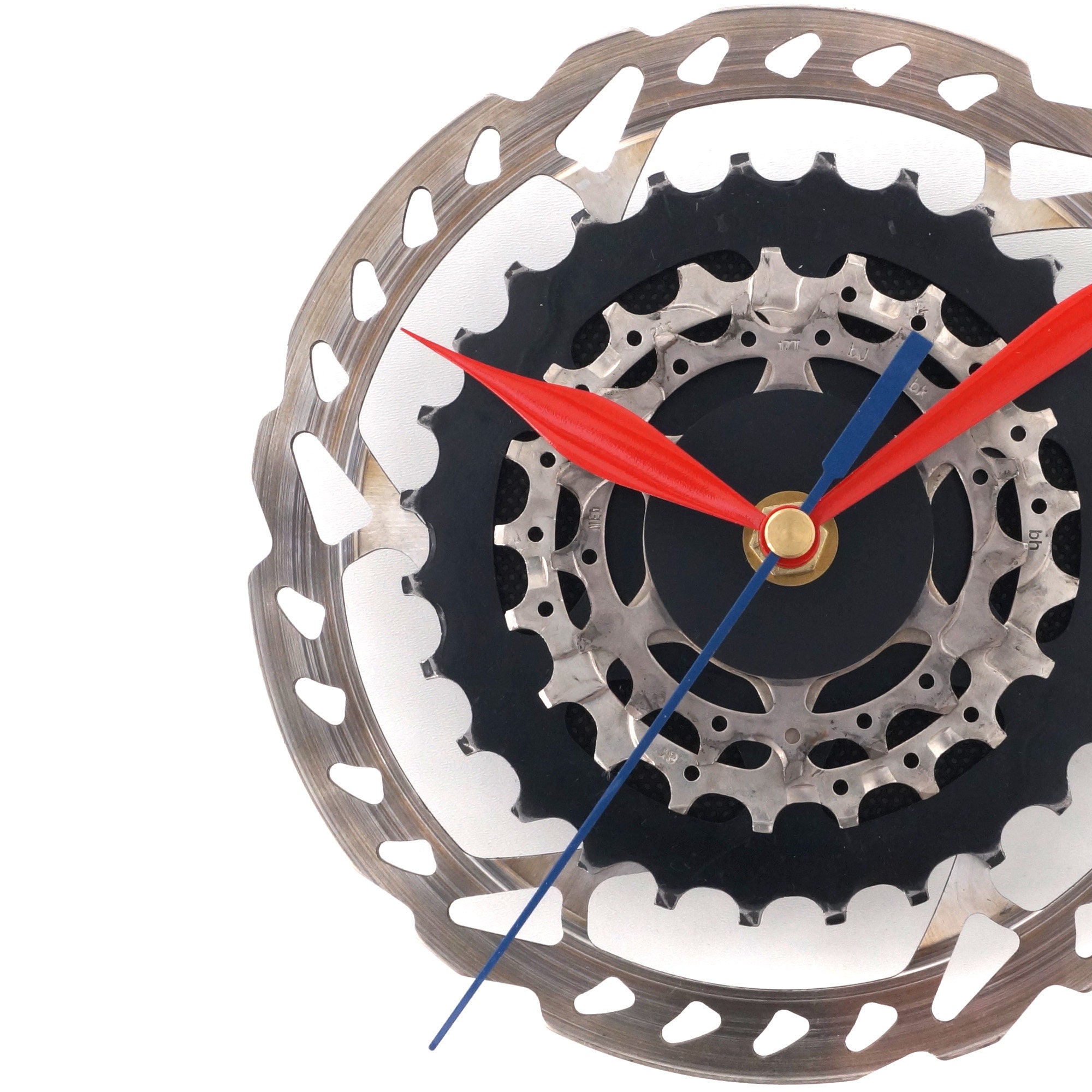 Bike Clock Bicycle Wall Clock Cyclist Gift Cycling Art Gear Clock ...