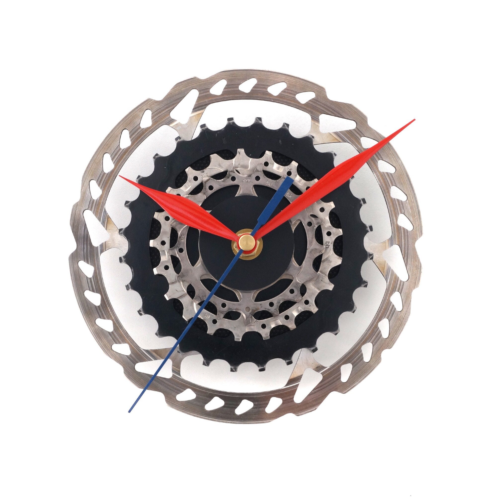 Bike Clock Bicycle Wall Clock Cyclist Gift Cycling Art Gear Clock ...
