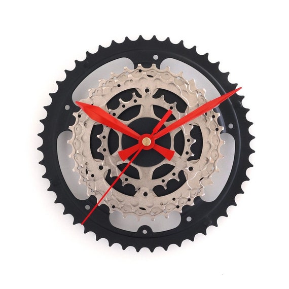 Wall Bike Clock Bicycle Clock Cyclist Clock Recycled Bike | Etsy