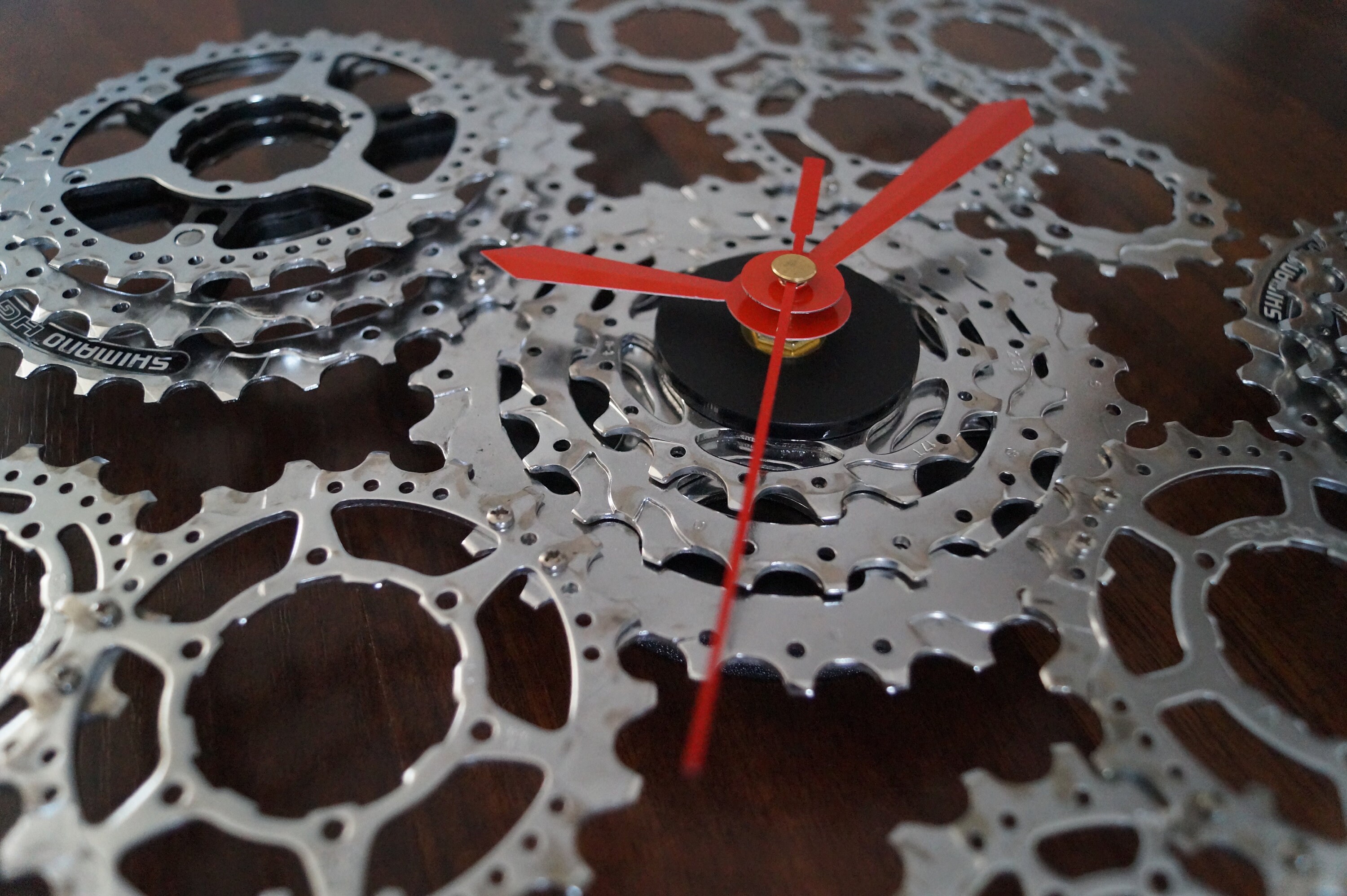 Large Bike Wall Clock Bicycle Clock Cyclist Gift Recycled - Etsy