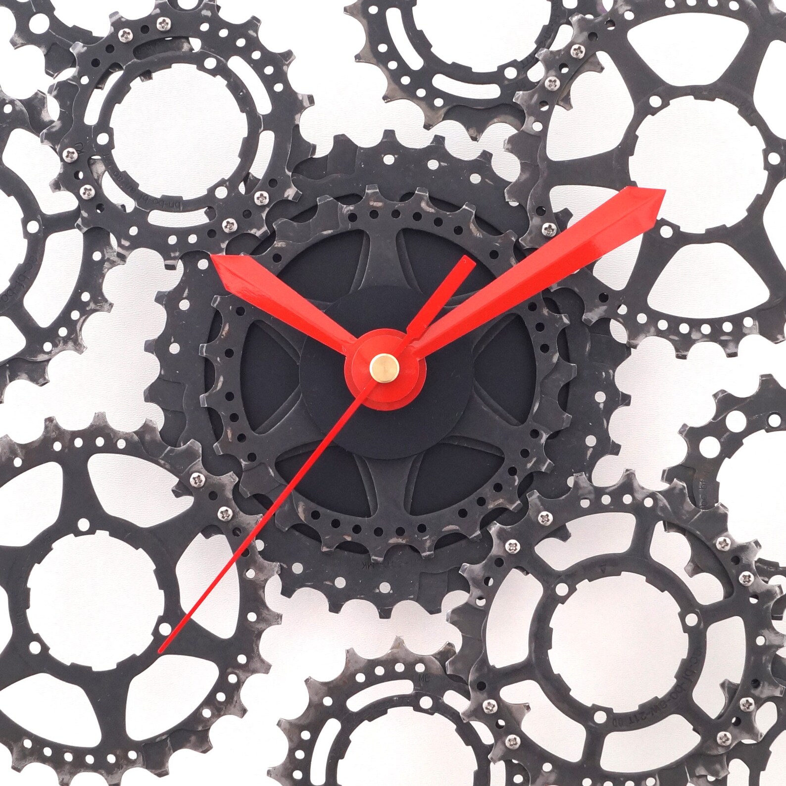 Bike Wall Clock, Bicycle Clock, Cyclist Gift, Recycled Bike Parts, Bike ...