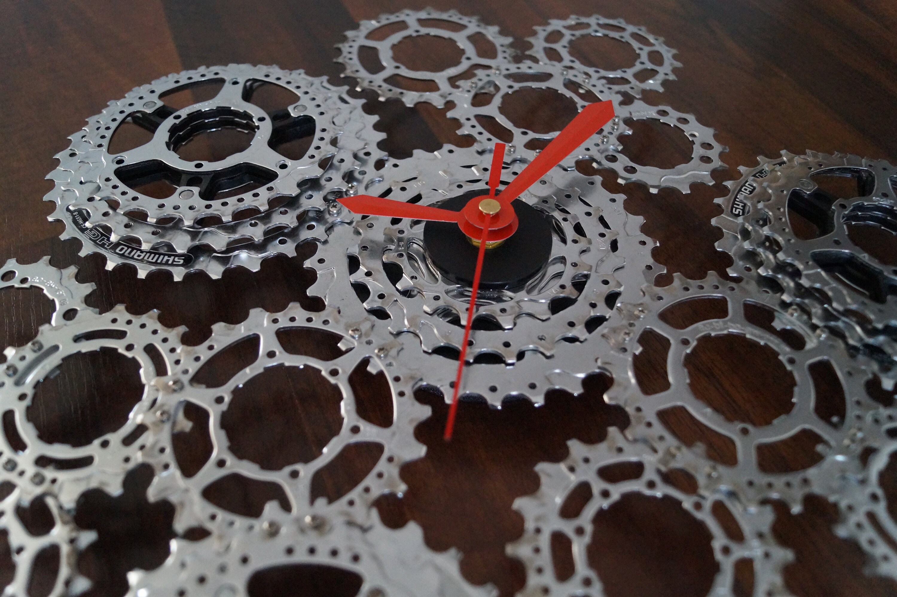Large Bike Wall Clock Bicycle Clock Cyclist Gift Recycled - Etsy
