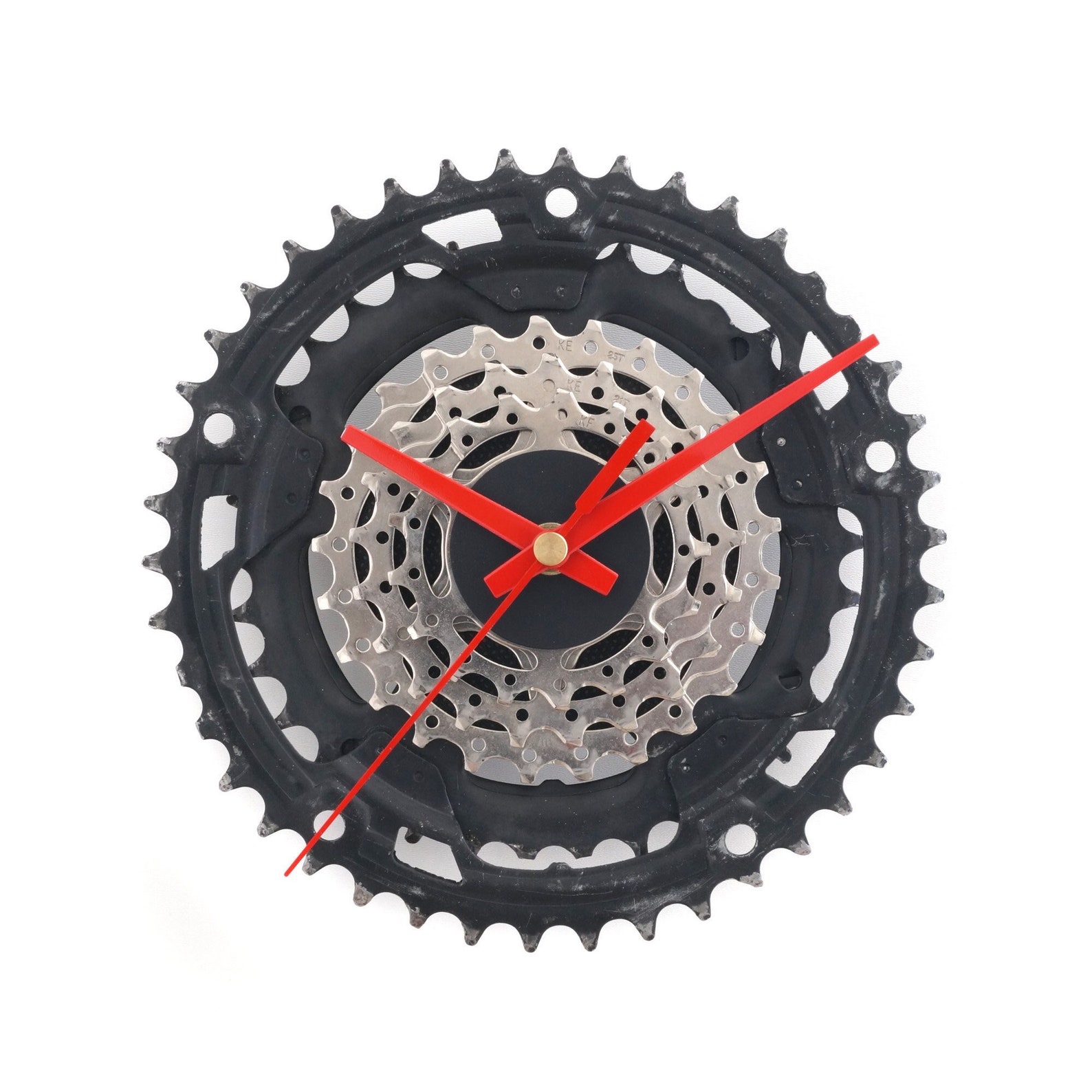 Bike Clock, Cycling Wall Art, Bicycle Clock, Cyclist Present, Recycled ...