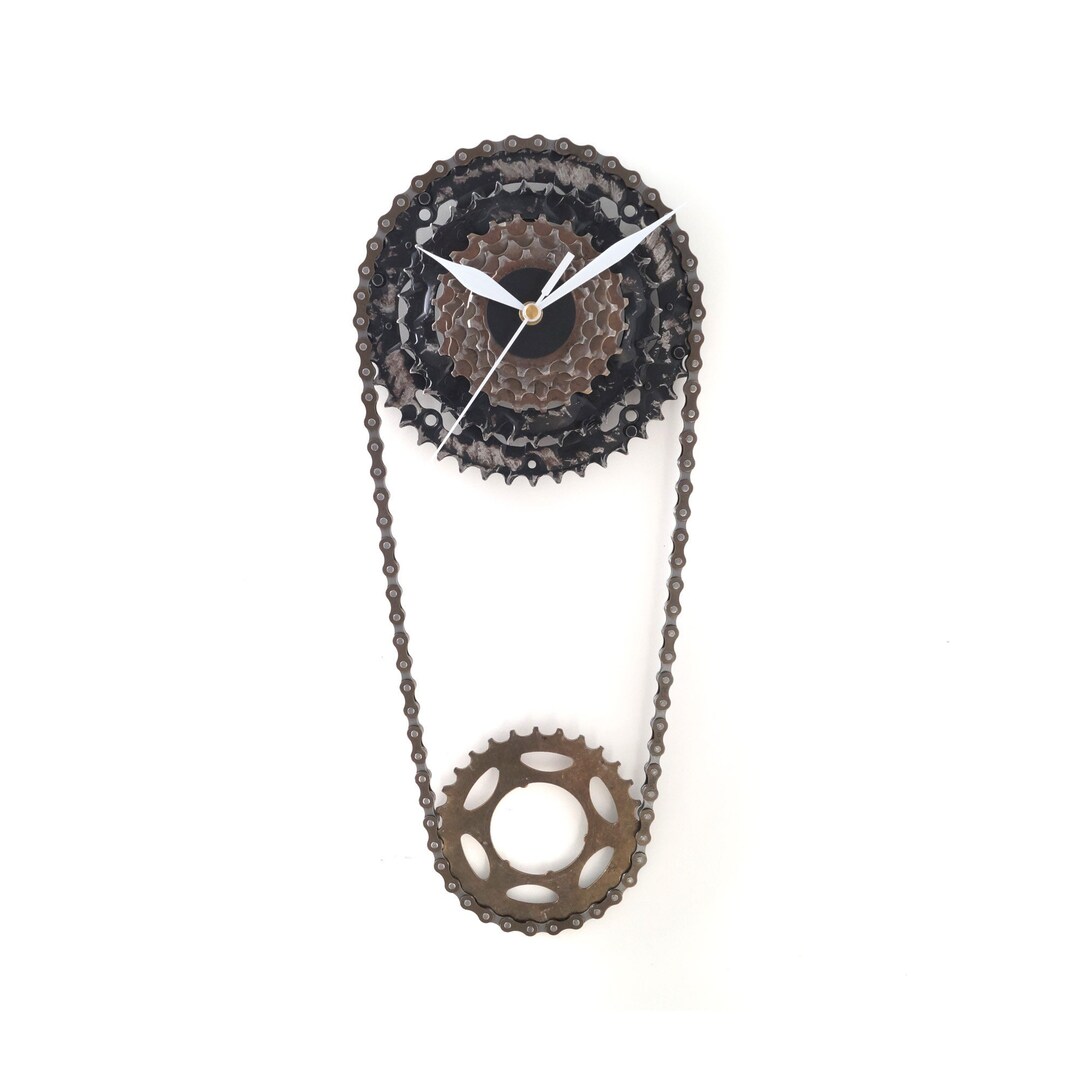 Bike Clock, Cycling Wall Art, Bicycle Clock, Cyclist Present, Recycled ...