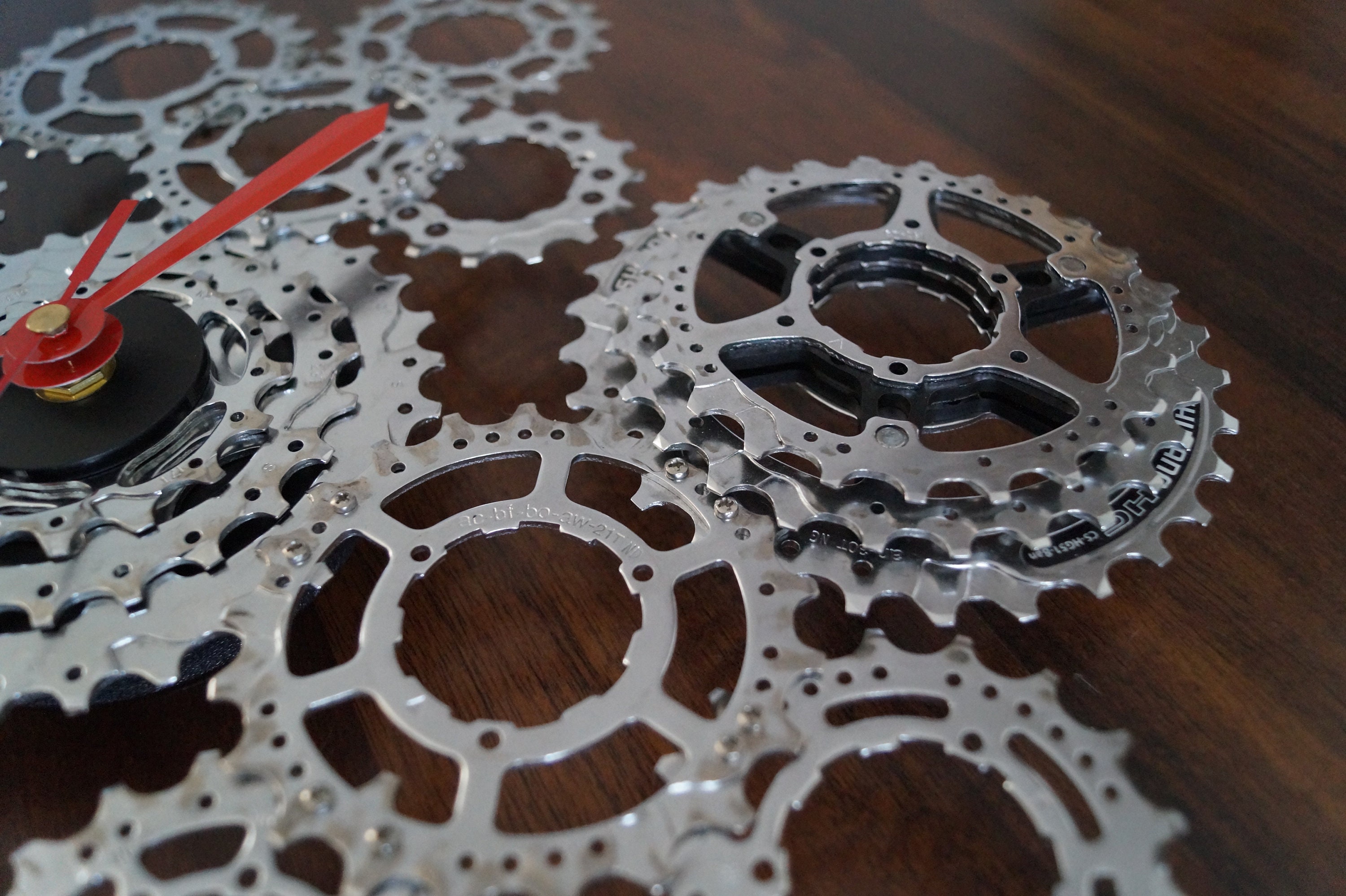 Large Bike Wall Clock Bicycle Clock Cyclist Gift Recycled - Etsy