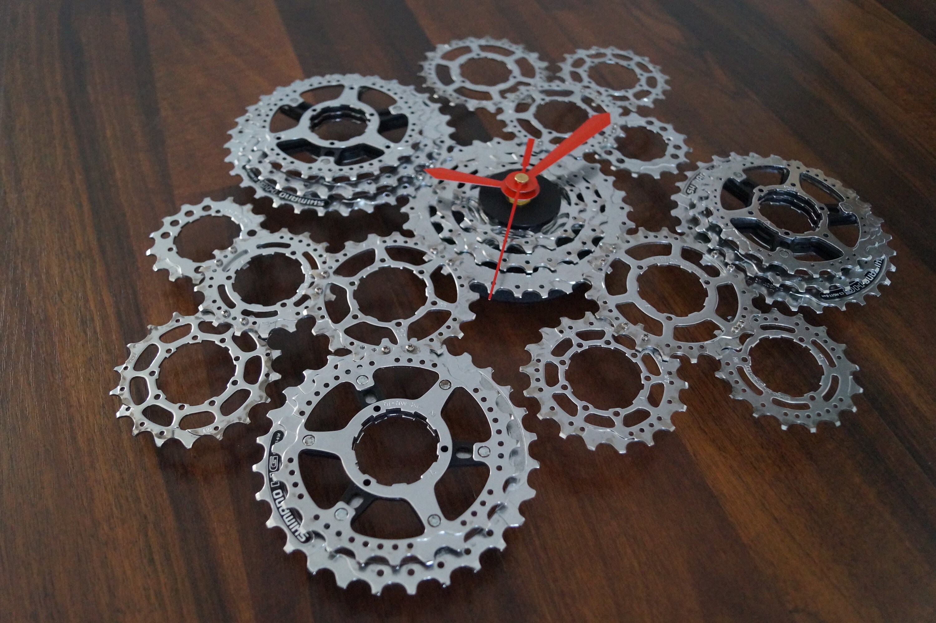 Large Bike Wall Clock Bicycle Clock Cyclist Gift Recycled - Etsy