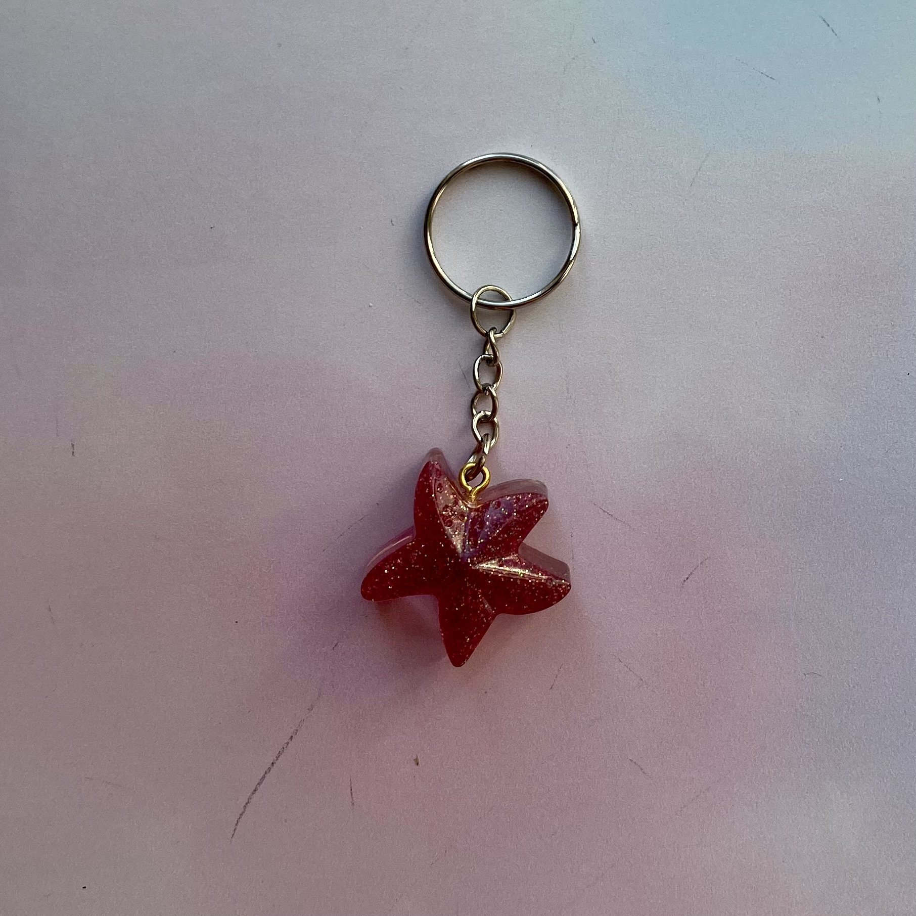 Sea Creature Keychain Keyring Key Accessory Keychain Glitter Keychain ...