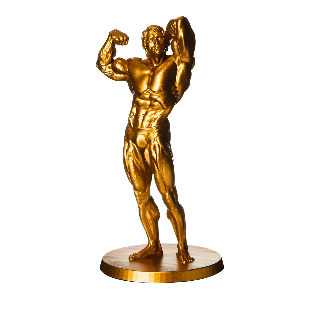Arnold Bodybuilder Statue Raw 3d Print or With Gold Primer - Etsy